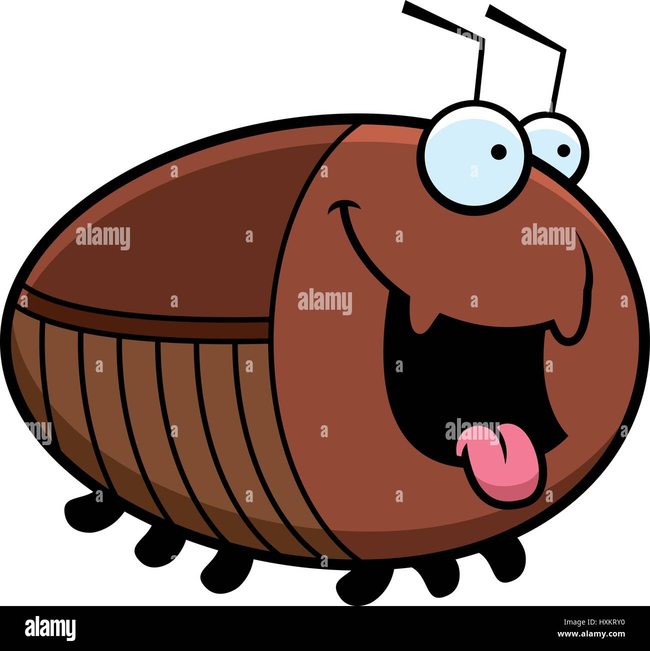 A cartoon illustration of a cockroach looking hungry Stock Vector Image ...