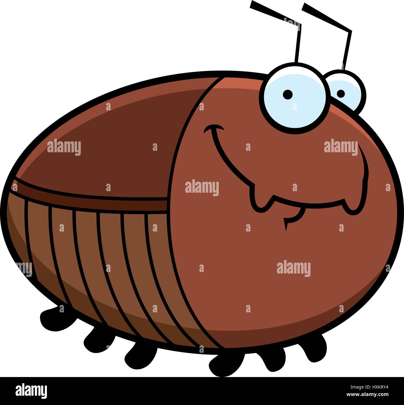 A cartoon illustration of a cockroach looking happy Stock Vector Image ...