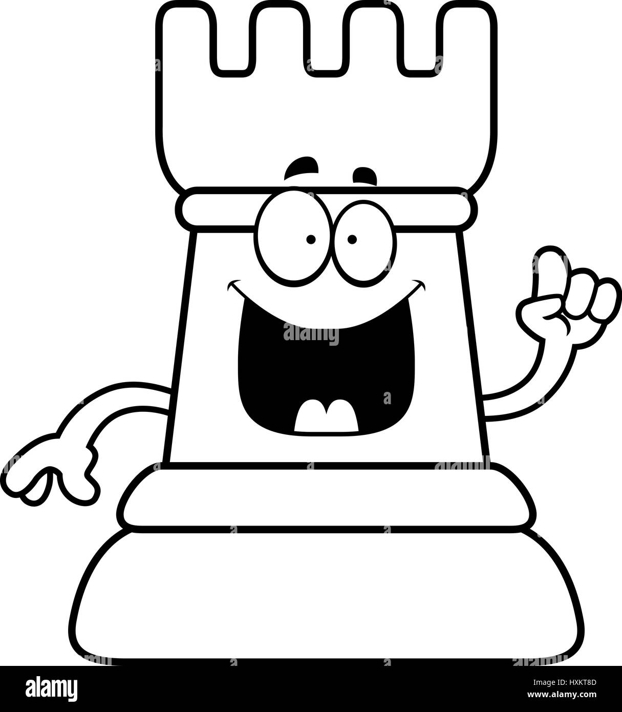 Rook chess piece cartoon illustration hi-res stock photography and ...