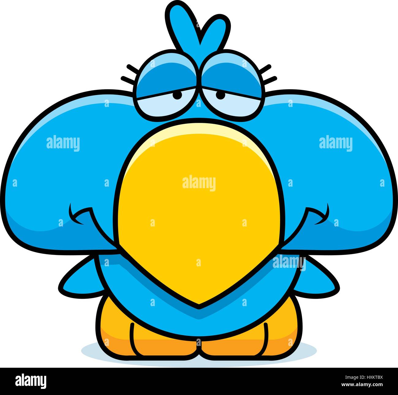 Cartoon illustration bird sad expression hi-res stock photography and ...