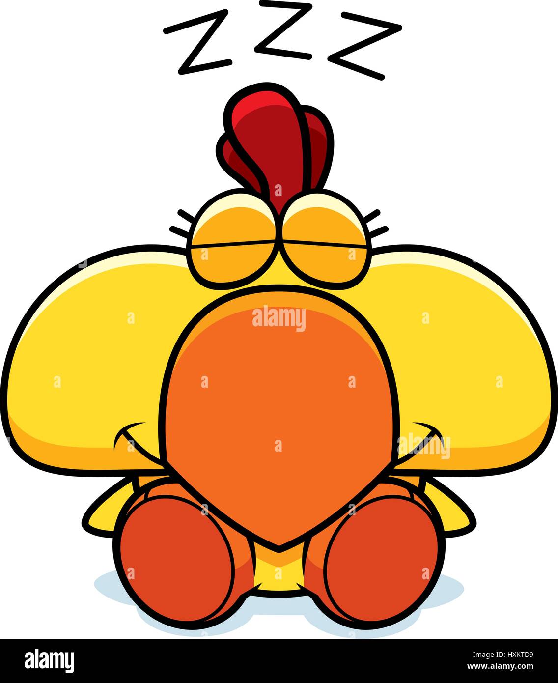 Sleeping rooster Stock Vector Images - Alamy