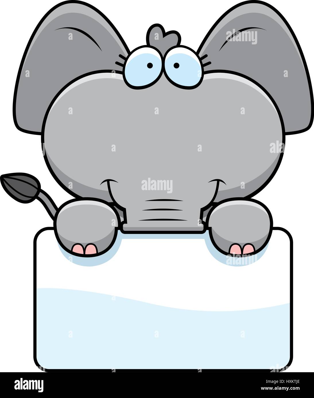 Happy cartoon elephant sign hi-res stock photography and images - Alamy