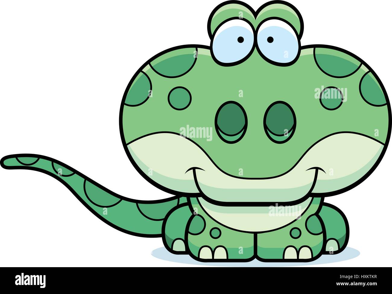 A cartoon illustration of a gecko happy and smiling Stock Vector Image ...