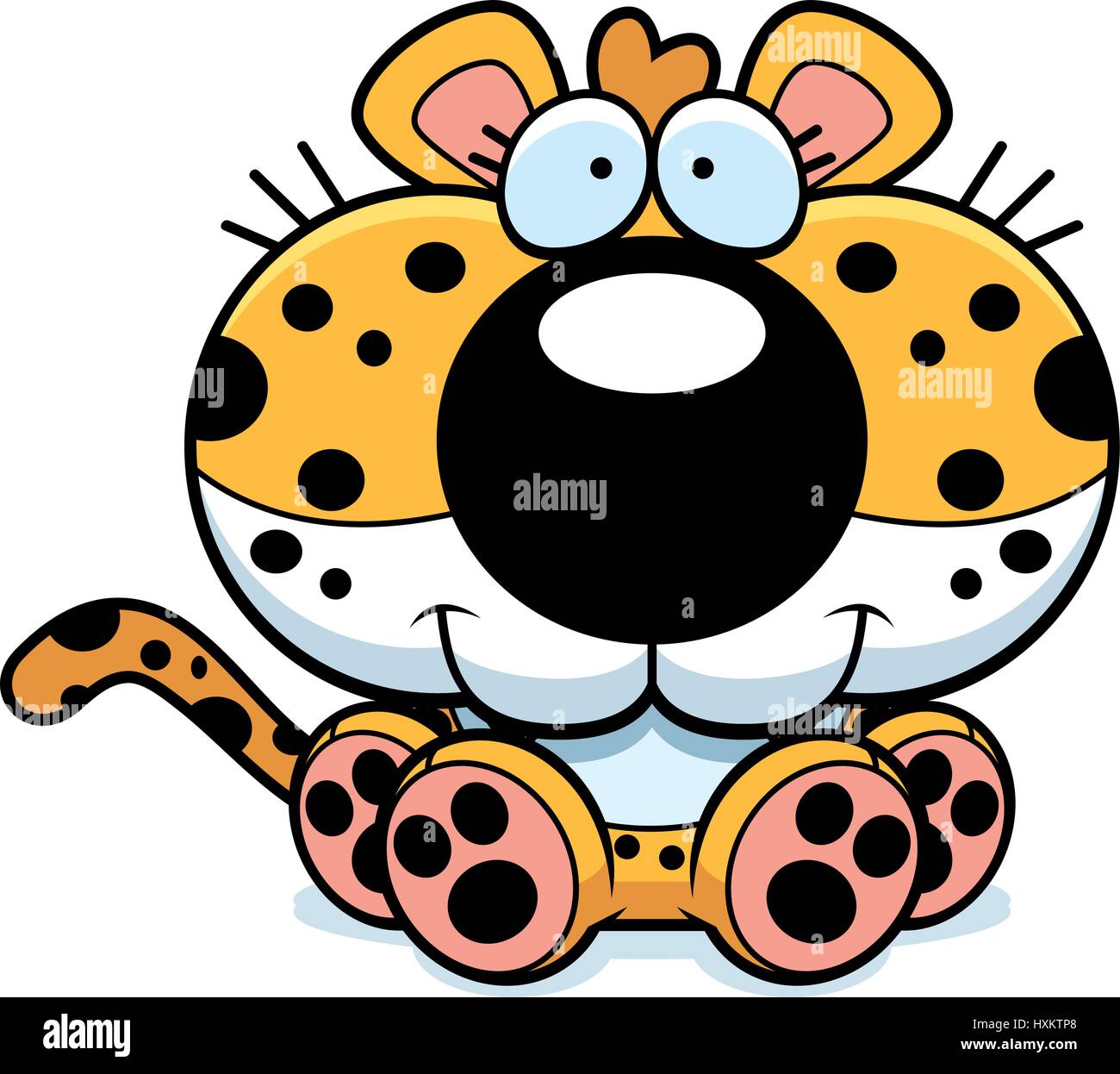 Leopard sitting Stock Vector Images - Alamy