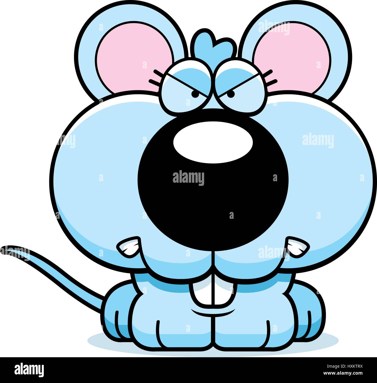 A cartoon mouse with an angry expression Stock Vector Image & Art - Alamy