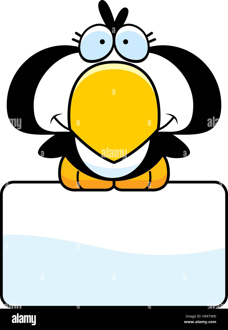 Penguin holding sign hi-res stock photography and images - Alamy