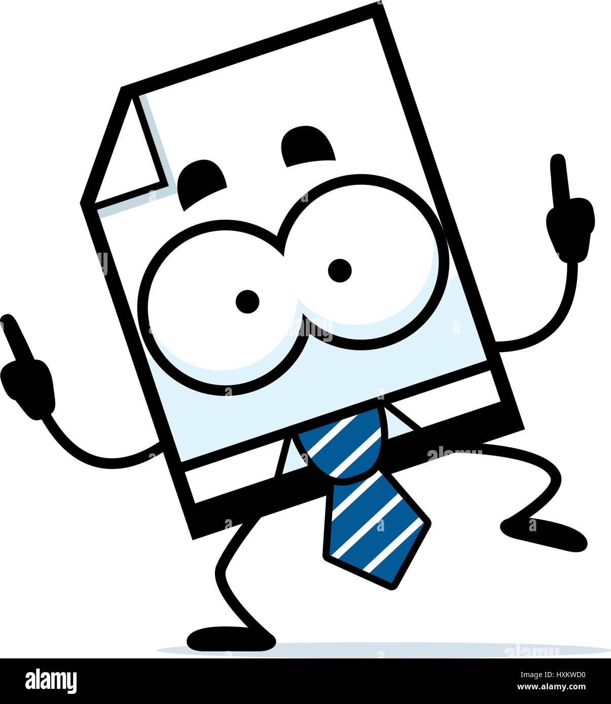 A cartoon illustration of a business file dancing Stock Vector Image ...