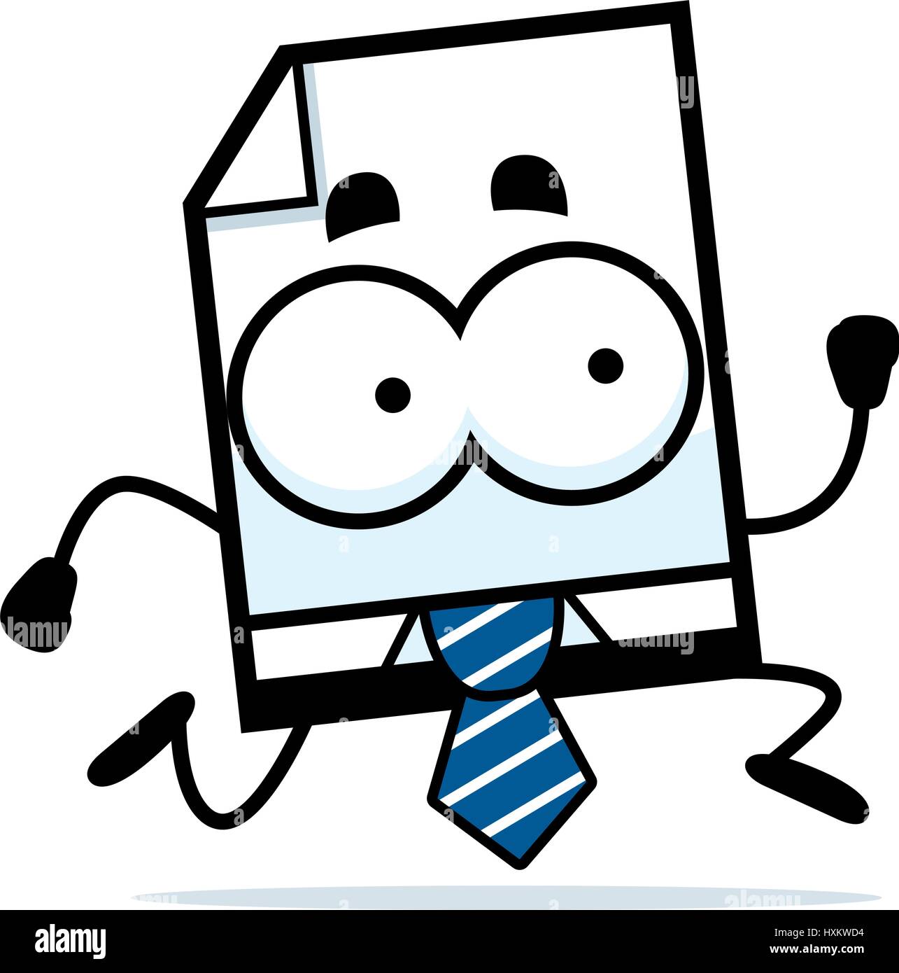 A cartoon illustration of a business file running Stock Vector Image ...