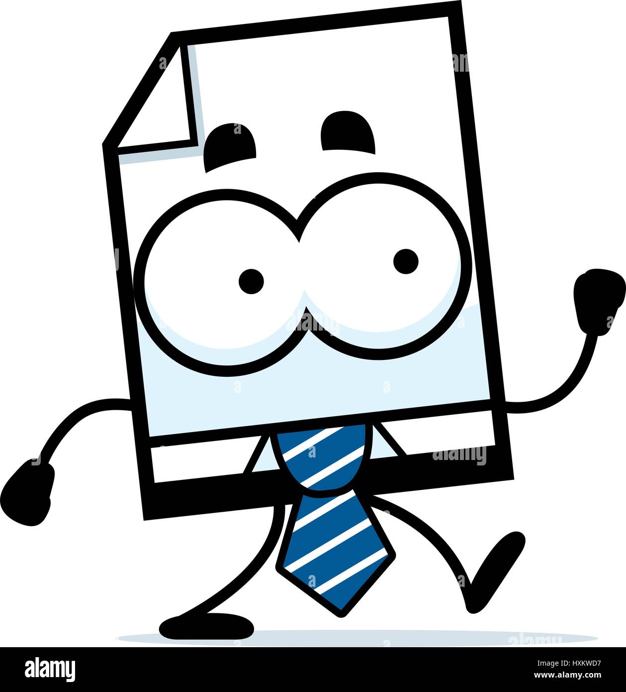 A cartoon illustration of a business file walking Stock Vector Image ...