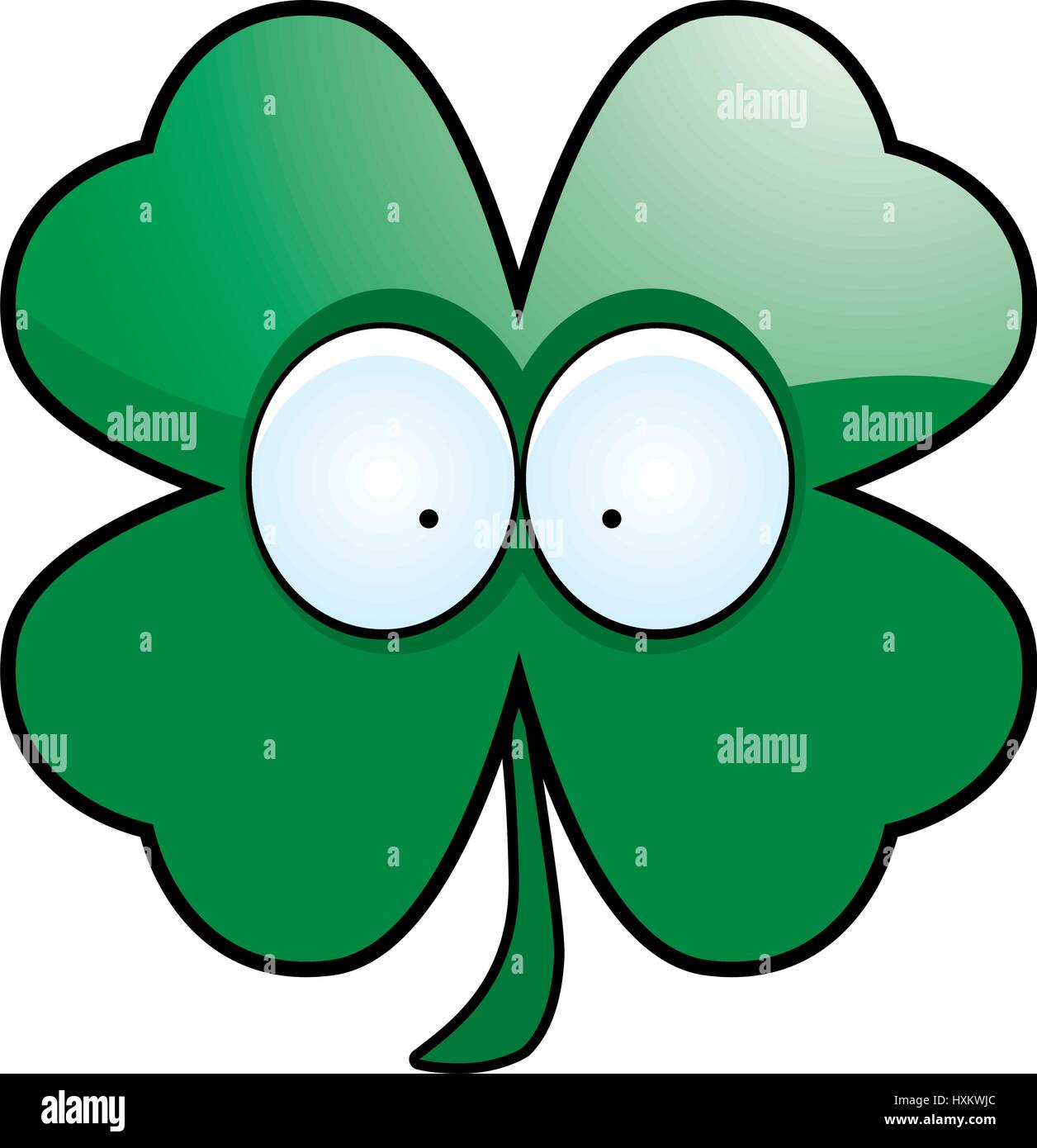 Four leaf clover graphic Stock Vector Images - Alamy