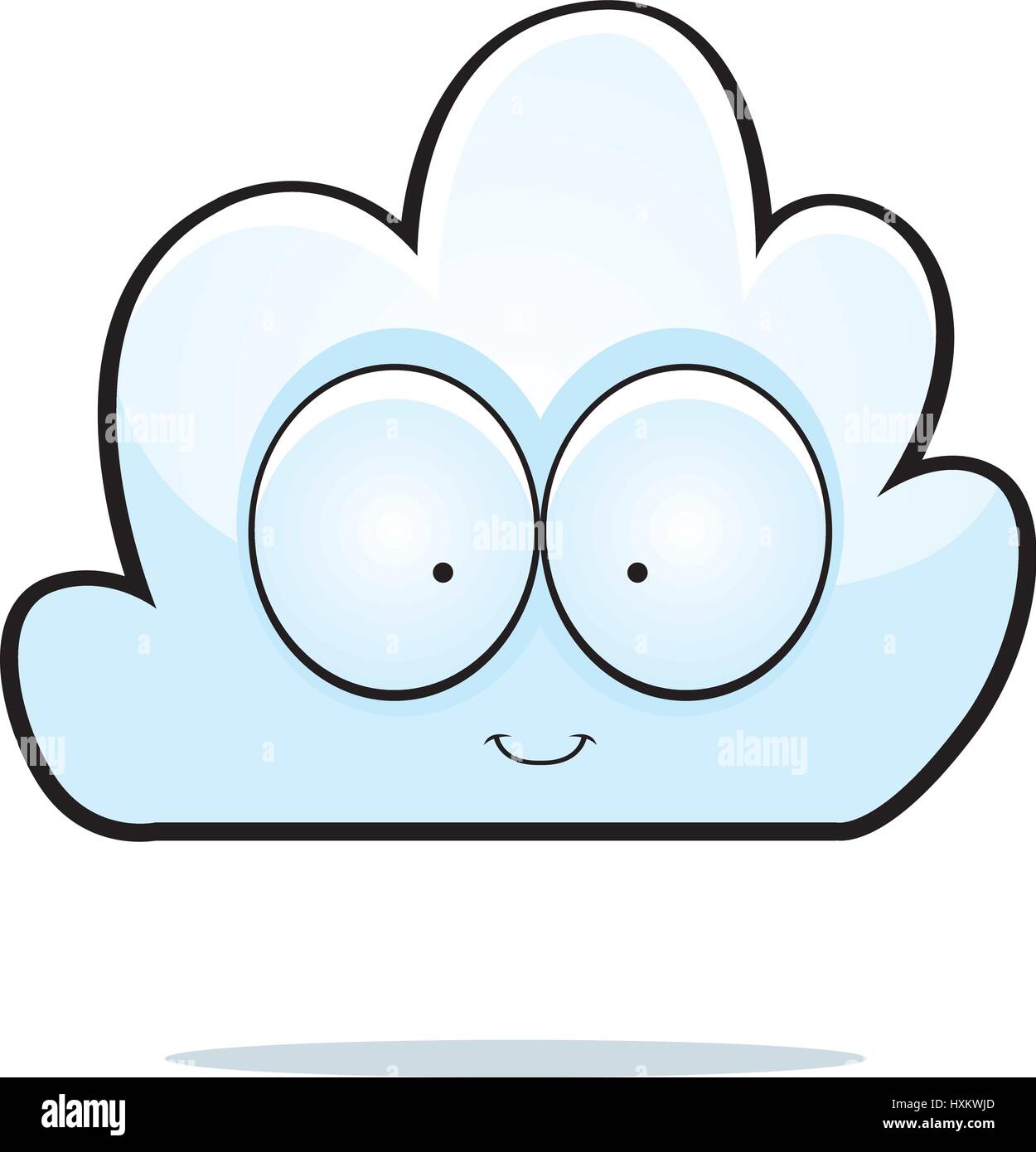 Cartoon illustration cloud smiling Stock Vector Images - Alamy