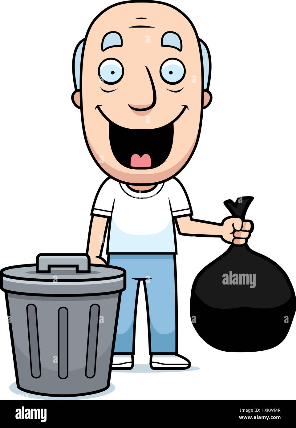 Clipart Of Taking Out The Trash Clipart