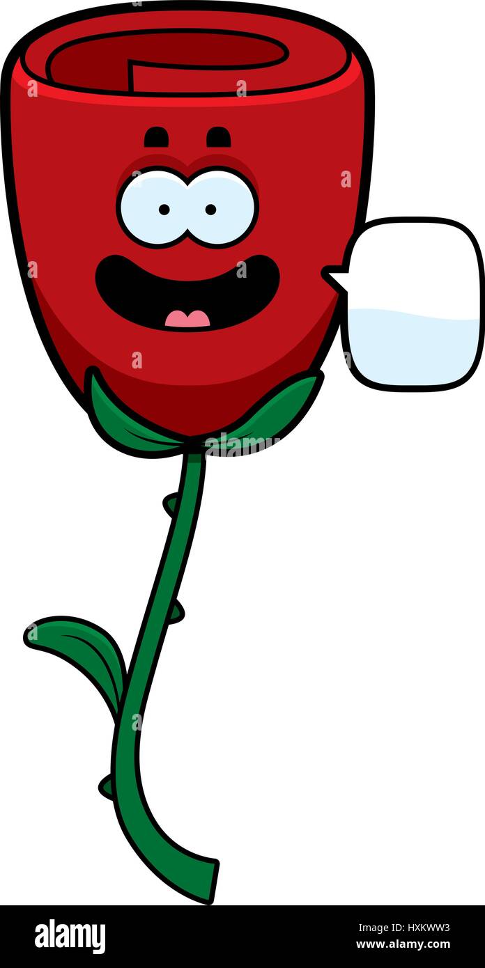 A cartoon illustration of a rose talking Stock Vector Image & Art - Alamy