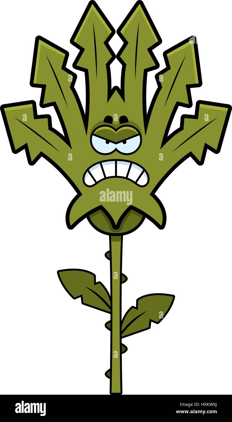 A cartoon illustration of a weed looking angry Stock Vector Image & Art ...