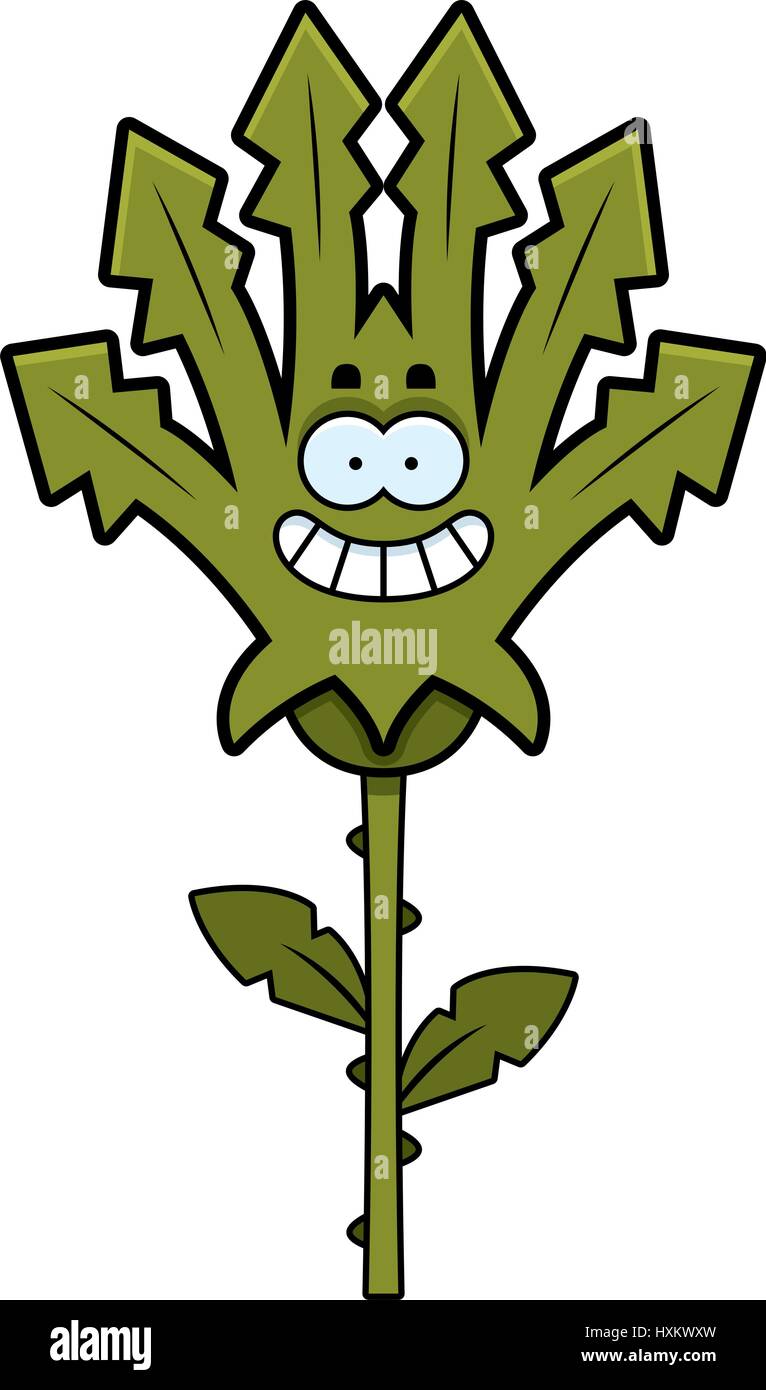 A cartoon illustration of a weed looking happy Stock Vector Image & Art ...