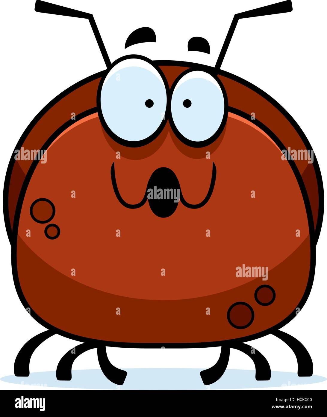 A cartoon illustration of a ant looking surprised Stock Vector Image ...