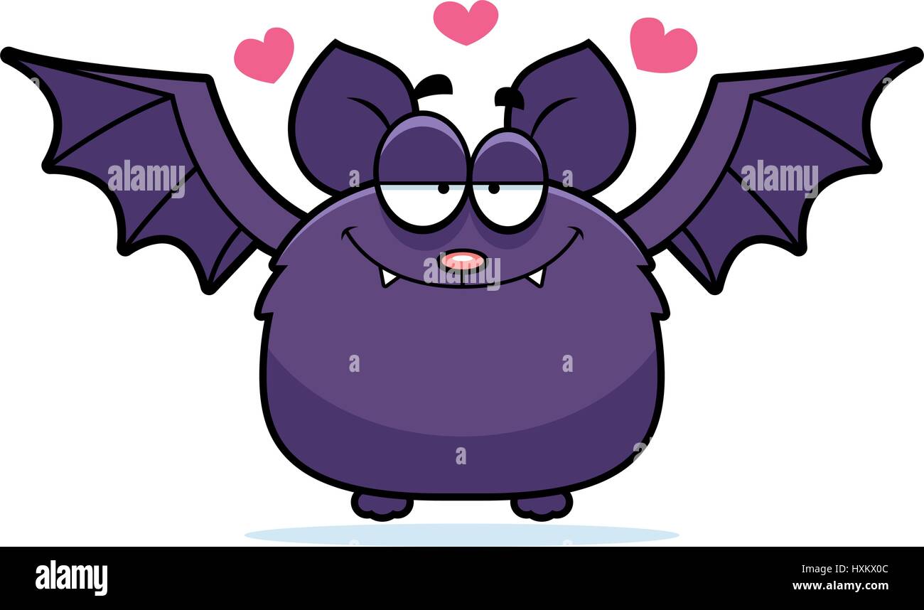 A cartoon illustration of a bat in love Stock Vector Image & Art - Alamy