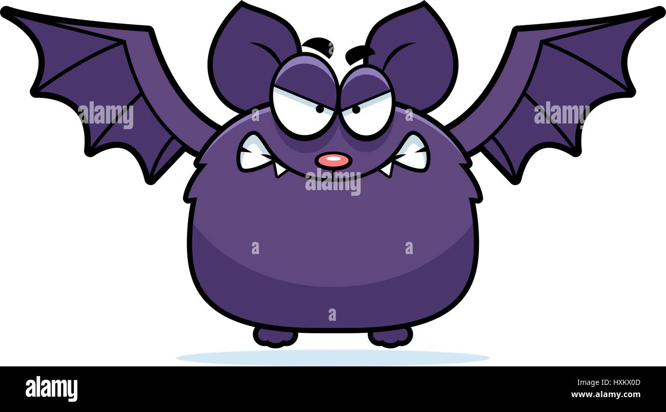 A cartoon illustration of a bat looking mad Stock Vector Image & Art ...