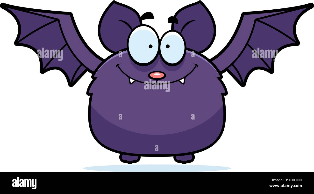 A cartoon illustration of a bat smiling Stock Vector Image & Art - Alamy