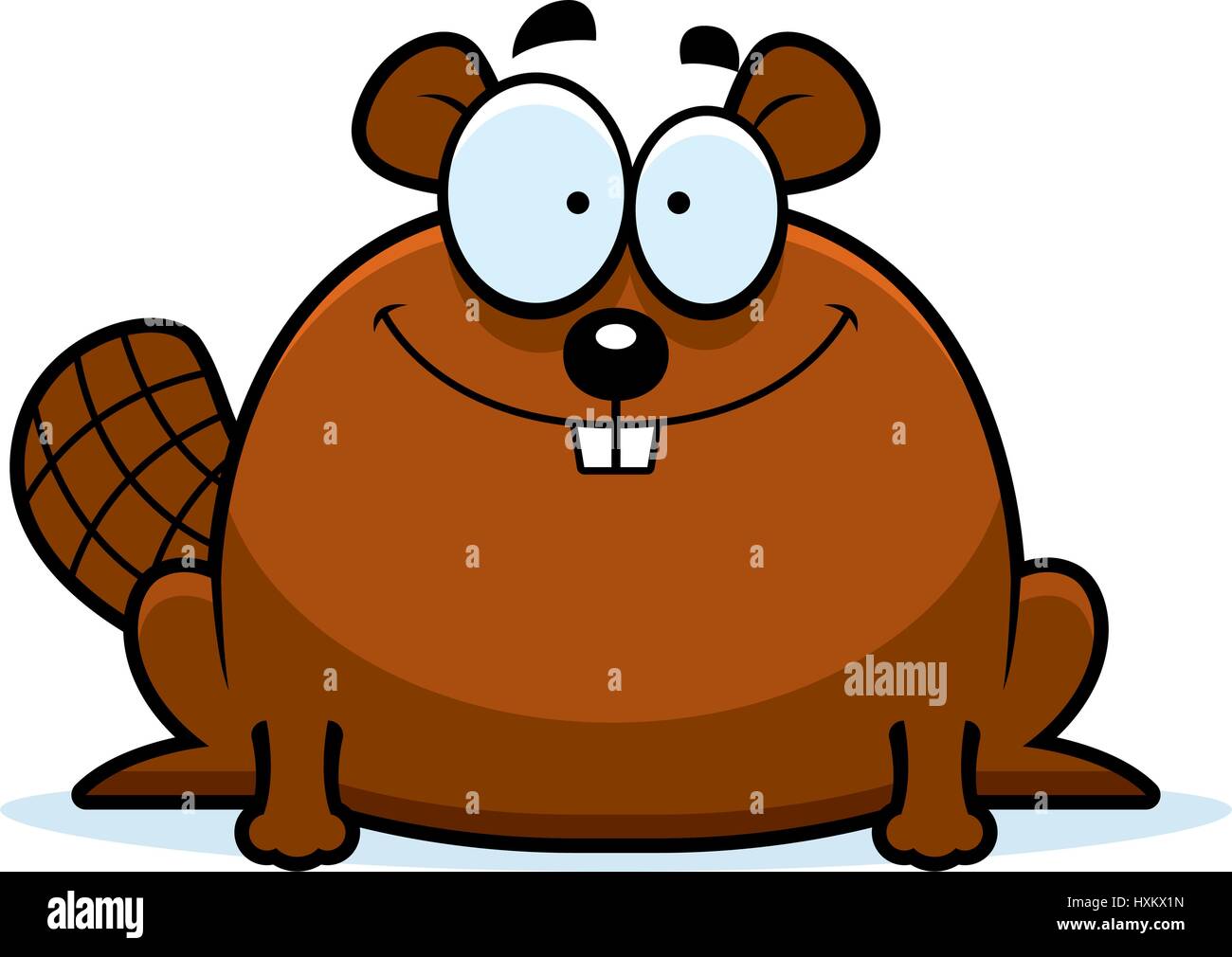 A cartoon illustration of a beaver smiling Stock Vector Image & Art - Alamy