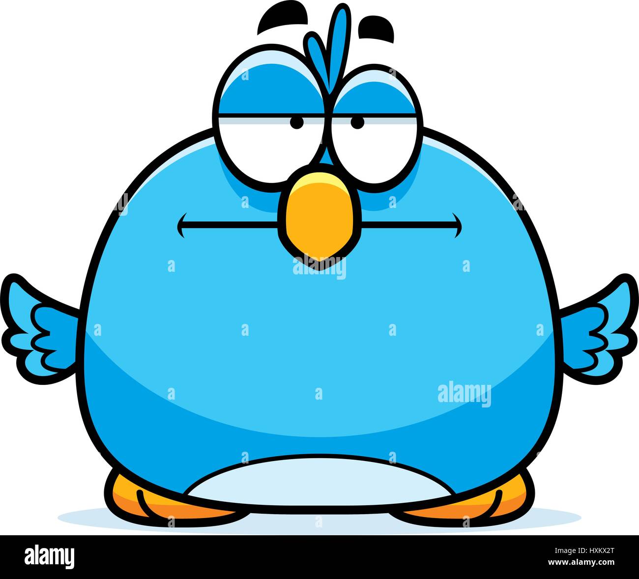 Cartoon bored bird hi-res stock photography and images - Alamy