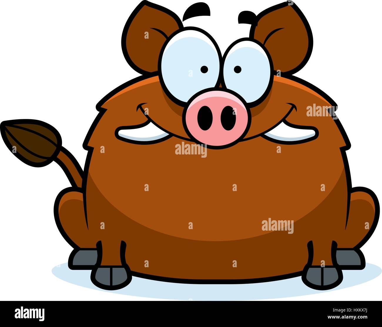 A cartoon illustration of a boar smiling Stock Vector Image & Art - Alamy