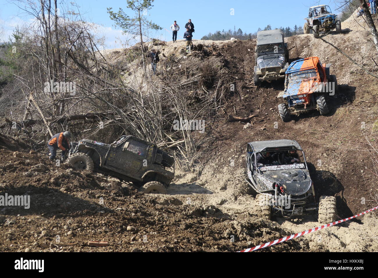 Car dirt road downhill hi-res stock photography and images - Alamy