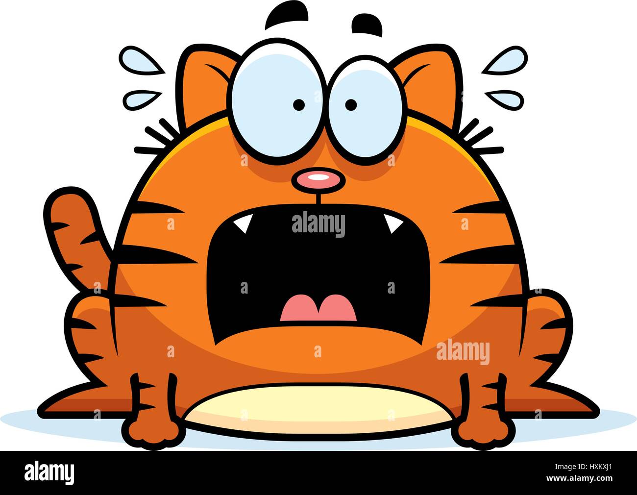 Cat scared looking Stock Vector Images - Alamy