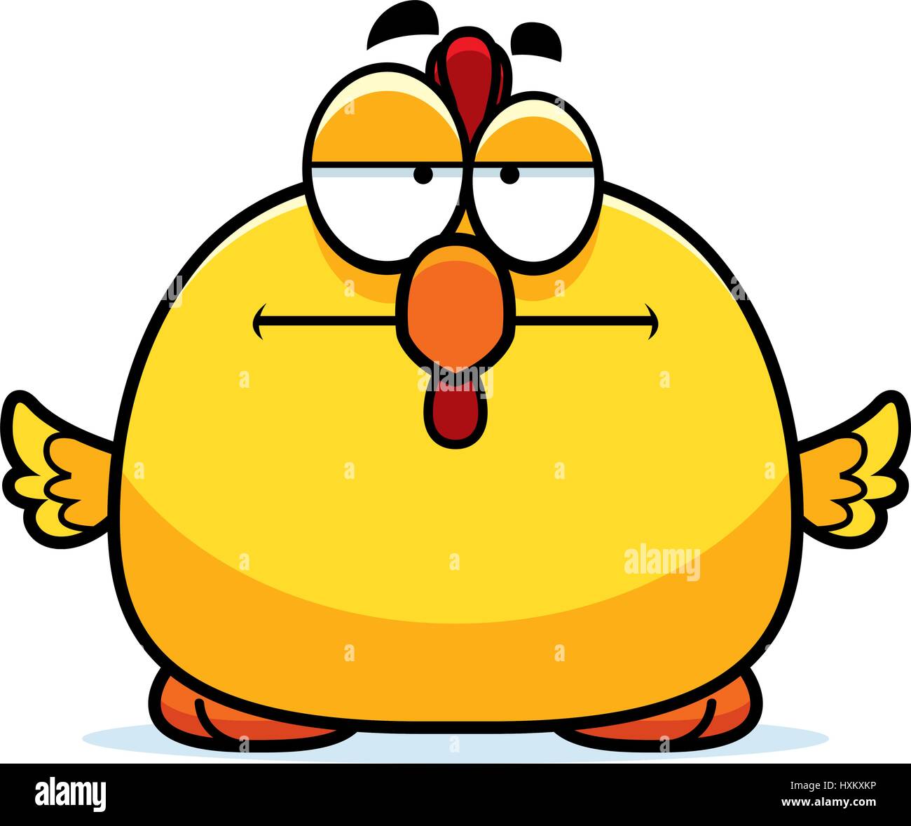 Cartoon bored bird hi-res stock photography and images - Alamy
