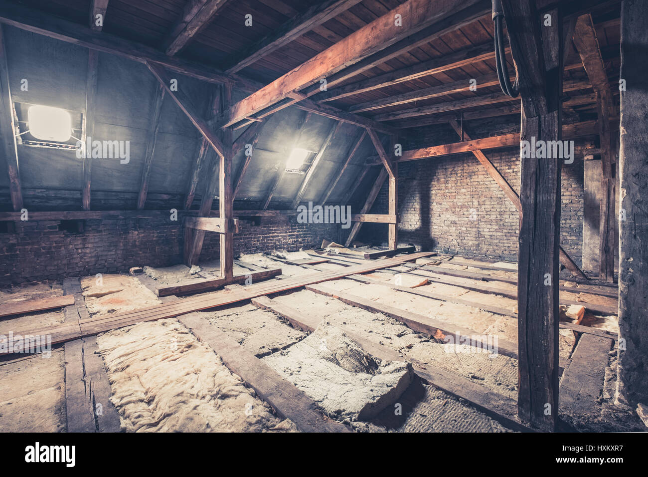 Attic framework hi-res stock photography and images - Alamy