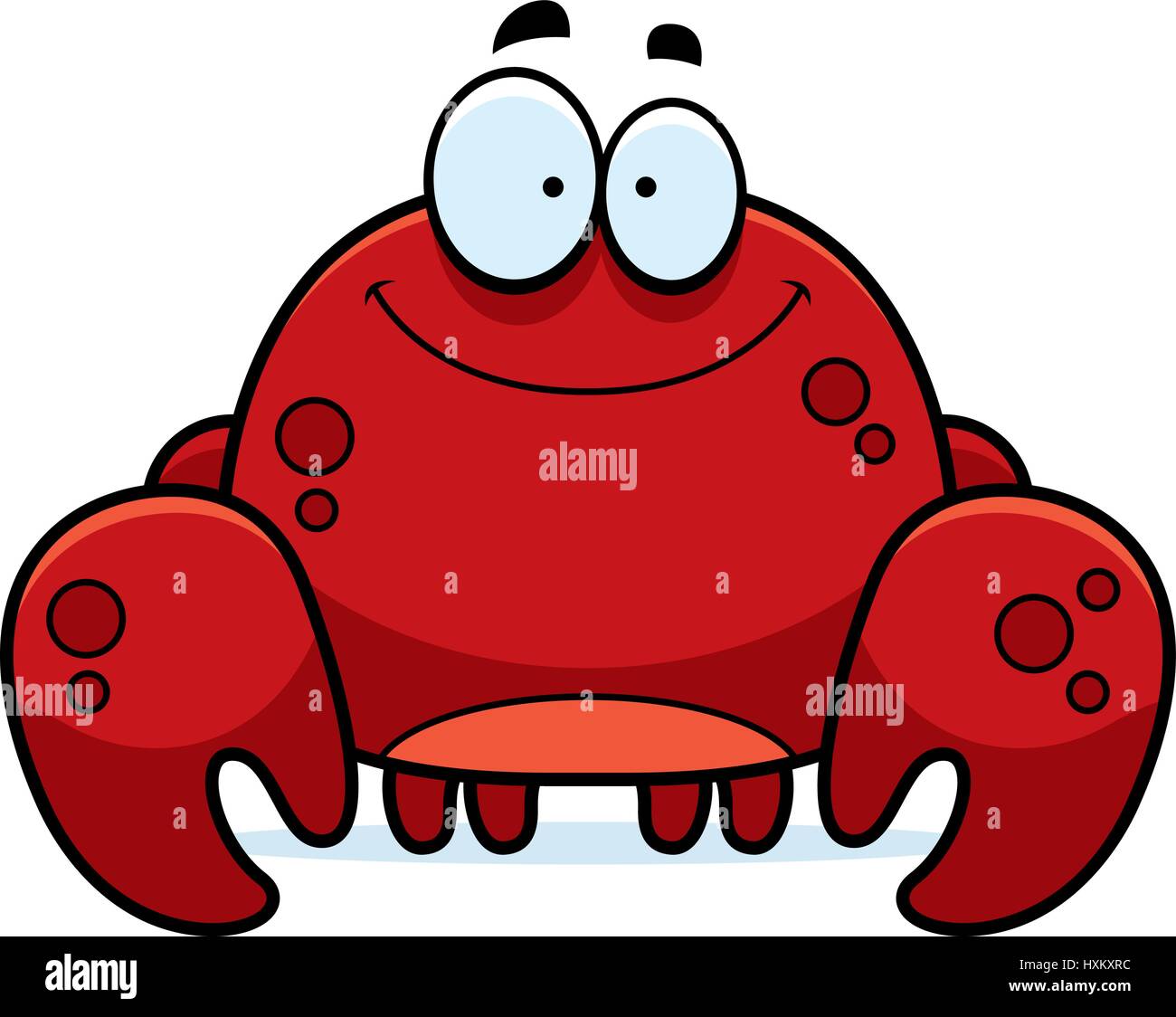 A cartoon illustration of a crab smiling Stock Vector Image & Art - Alamy