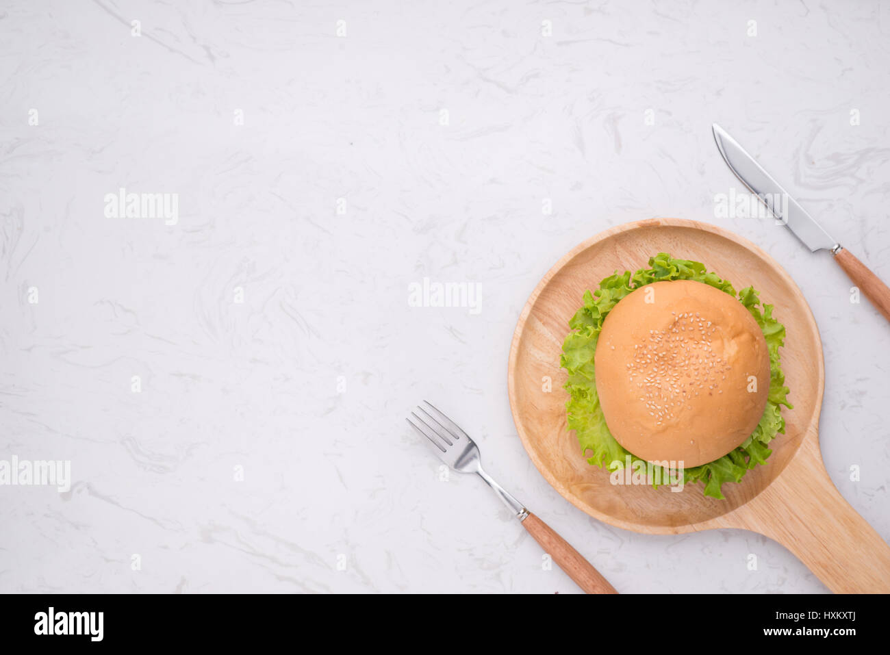 Burger top view hi-res stock photography and images - Alamy