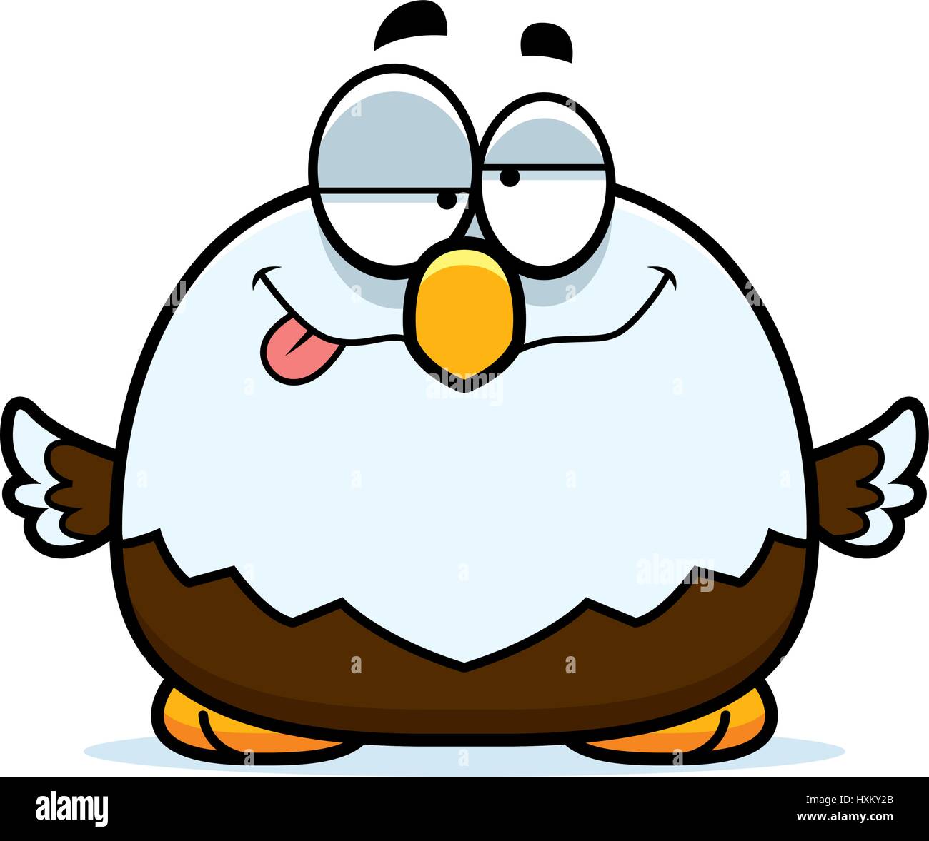 A cartoon illustration of a bald eagle looking drunk Stock Vector Image & Art - Alamy