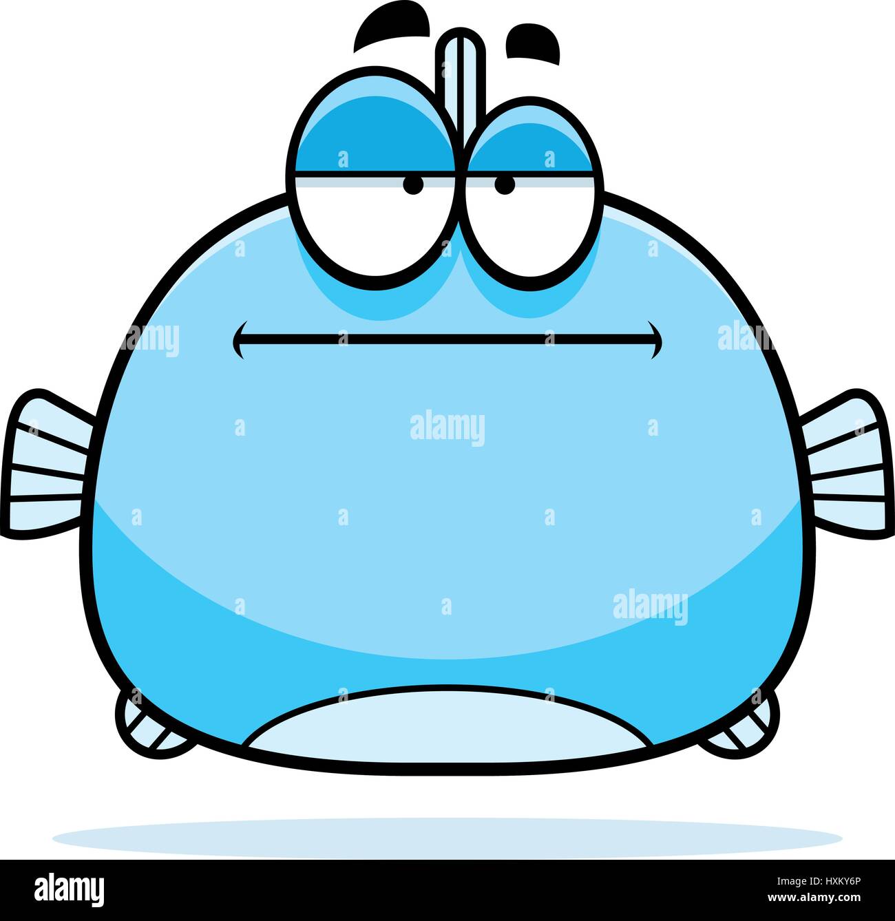 A cartoon illustration of a fish looking bored Stock Vector Image & Art ...