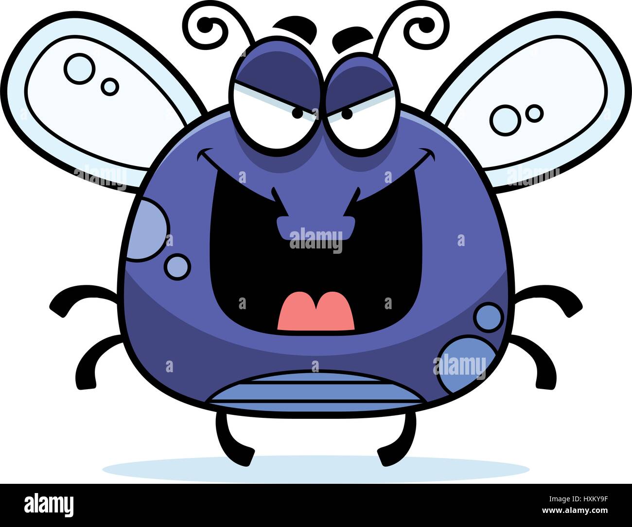 A cartoon illustration of an evil looking fly Stock Vector Image & Art ...