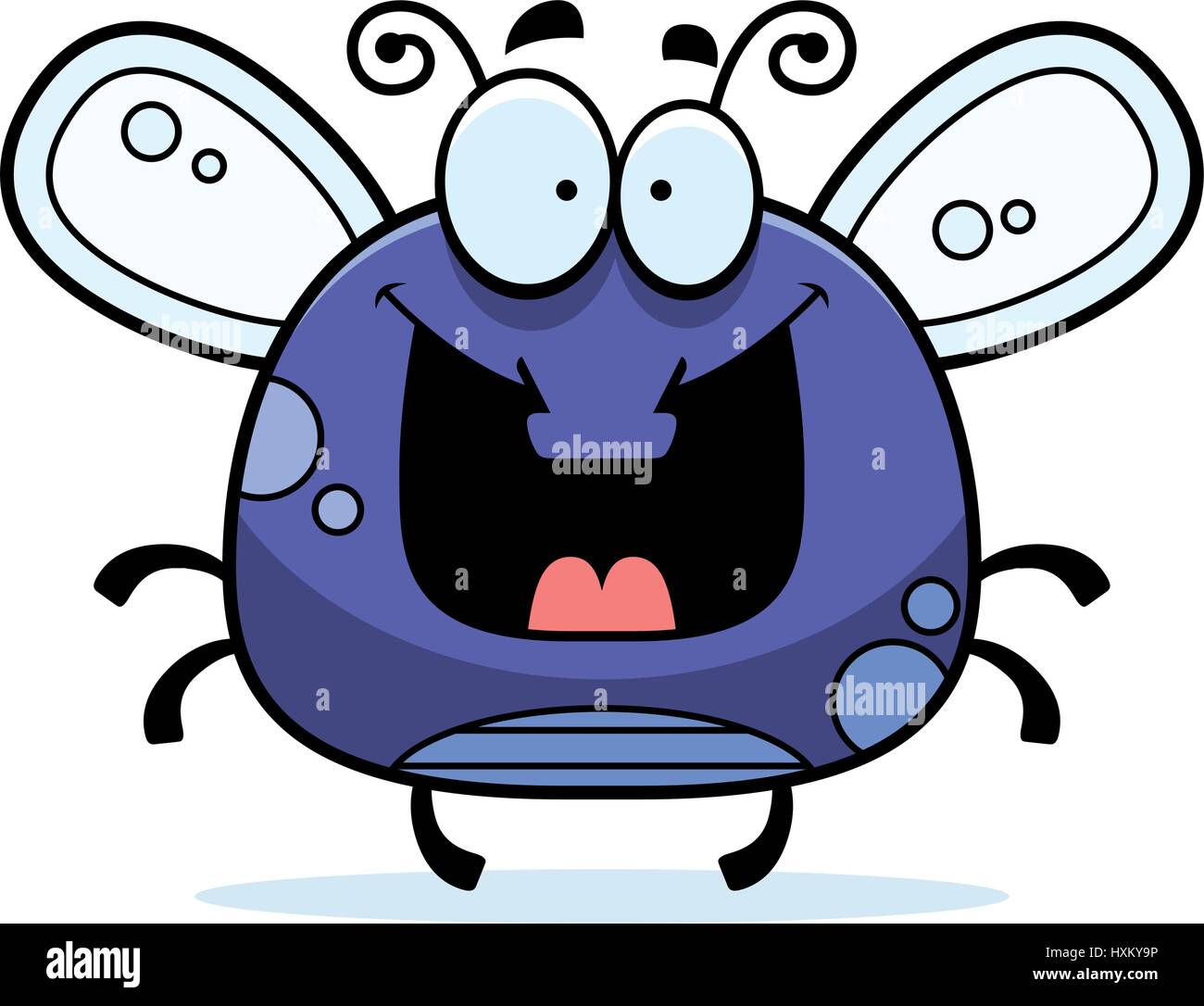 A cartoon illustration of a fly looking happy Stock Vector Image & Art ...