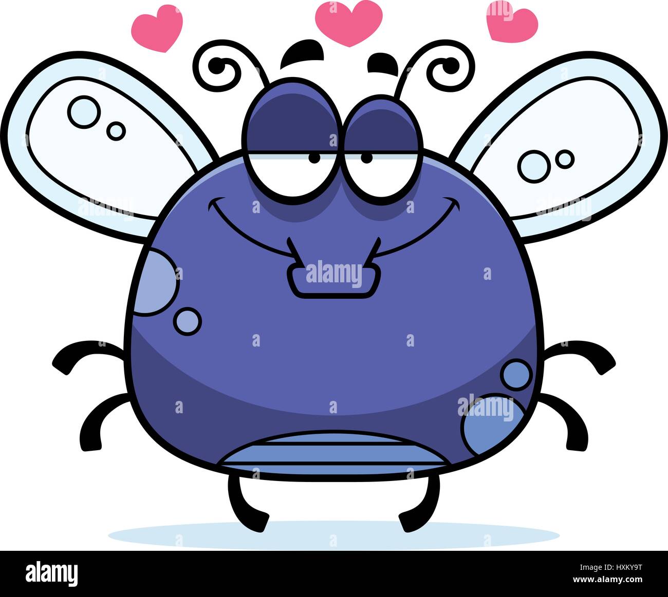 A cartoon illustration of a fly in love Stock Vector Image & Art - Alamy
