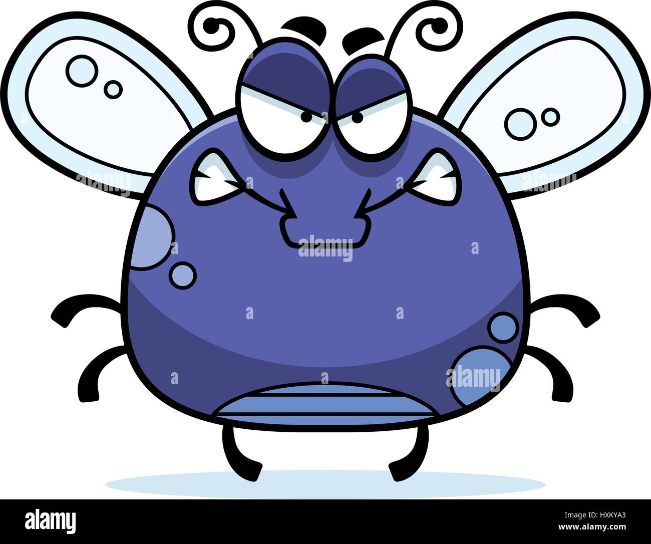 A cartoon illustration of a fly looking angry Stock Vector Image & Art ...