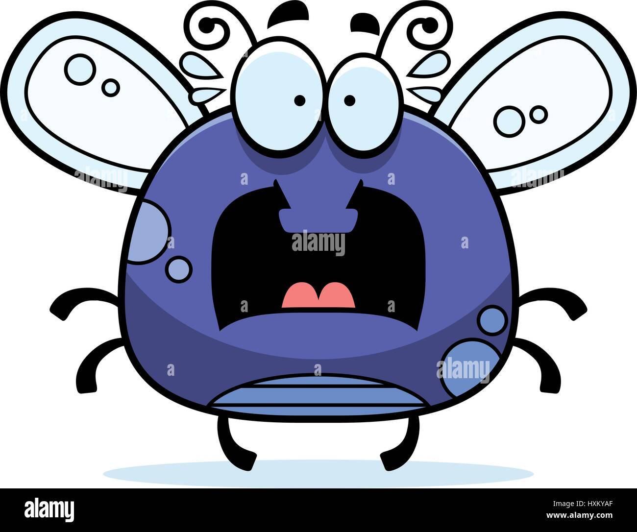 A cartoon illustration of a fly looking scared Stock Vector Image & Art ...