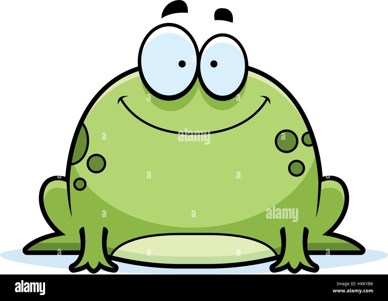 A cartoon illustration of a frog smiling Stock Vector Image & Art - Alamy