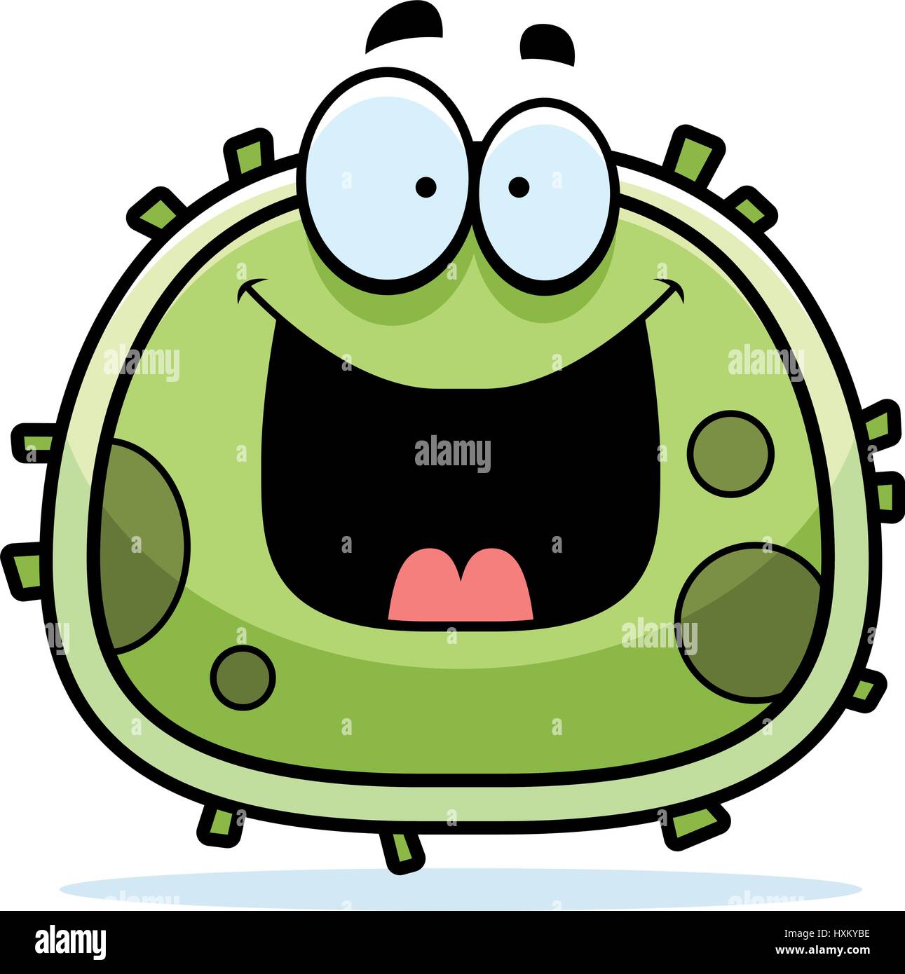 A cartoon illustration of a germ looking happy Stock Vector Image & Art ...