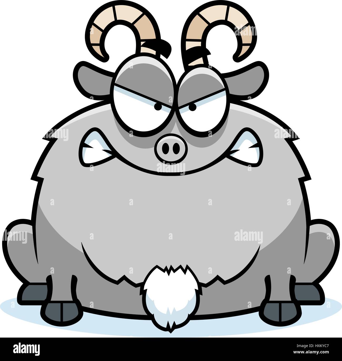 Angry goat cartoon hi-res stock photography and images - Alamy