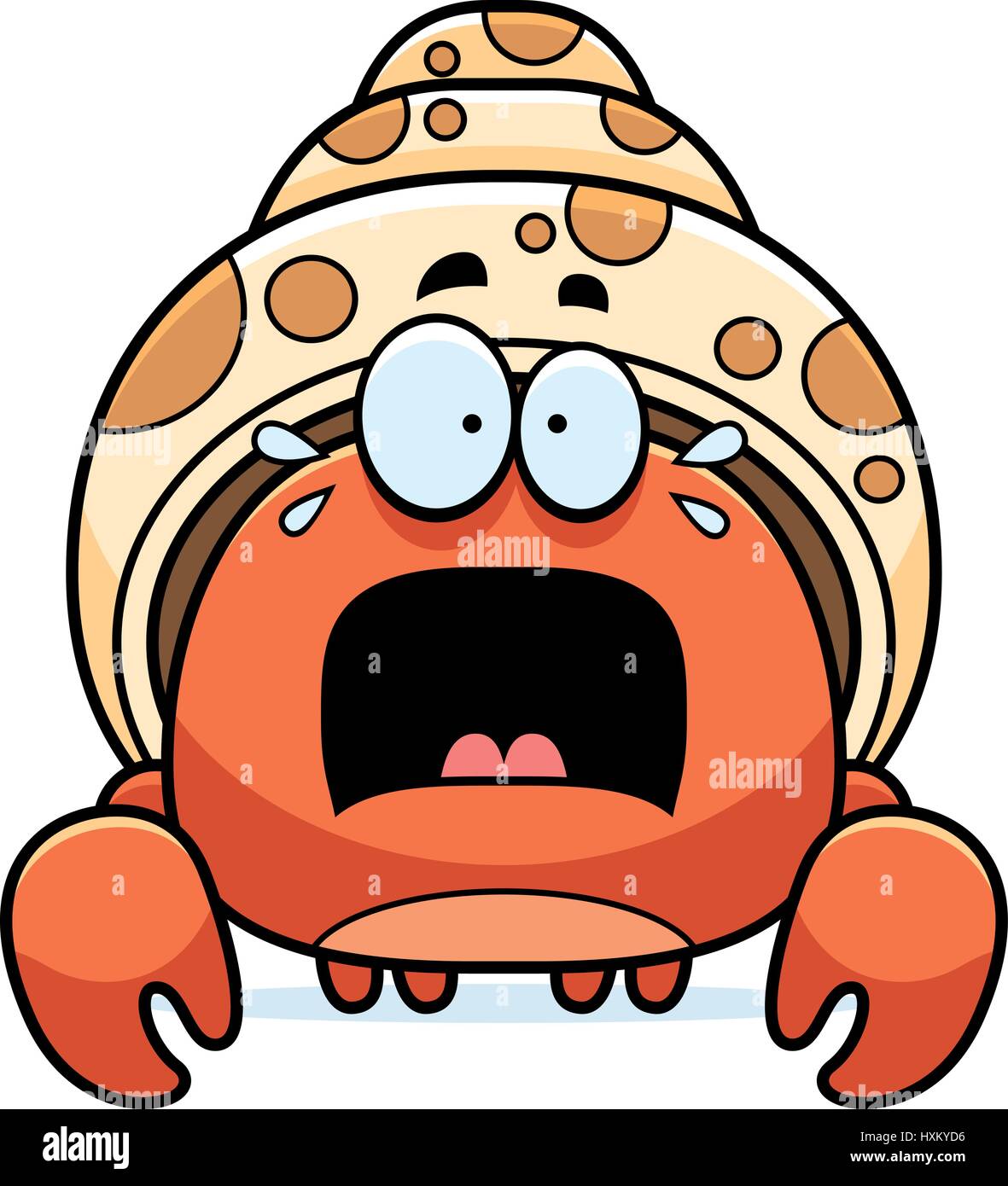 Scared Crab Stock Vector Images - Alamy