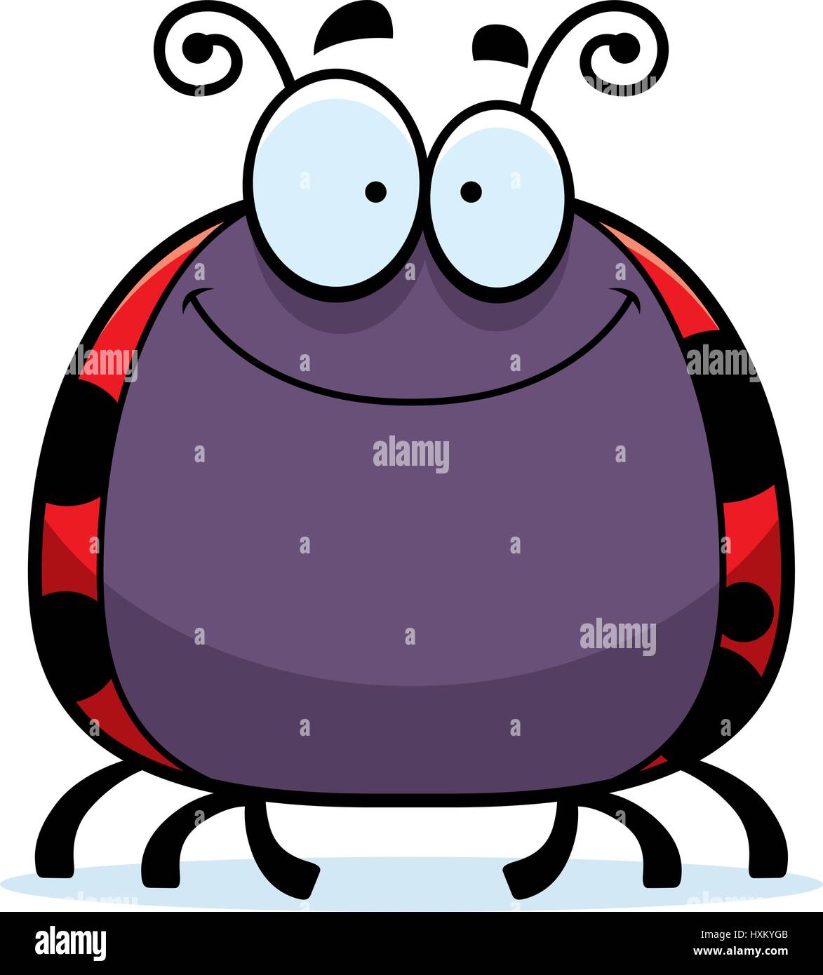 A cartoon illustration of a ladybug smiling Stock Vector Image & Art ...
