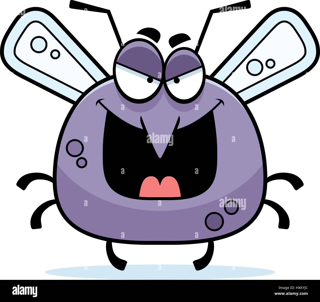 A cartoon illustration of an evil looking mosquito Stock Vector Image ...