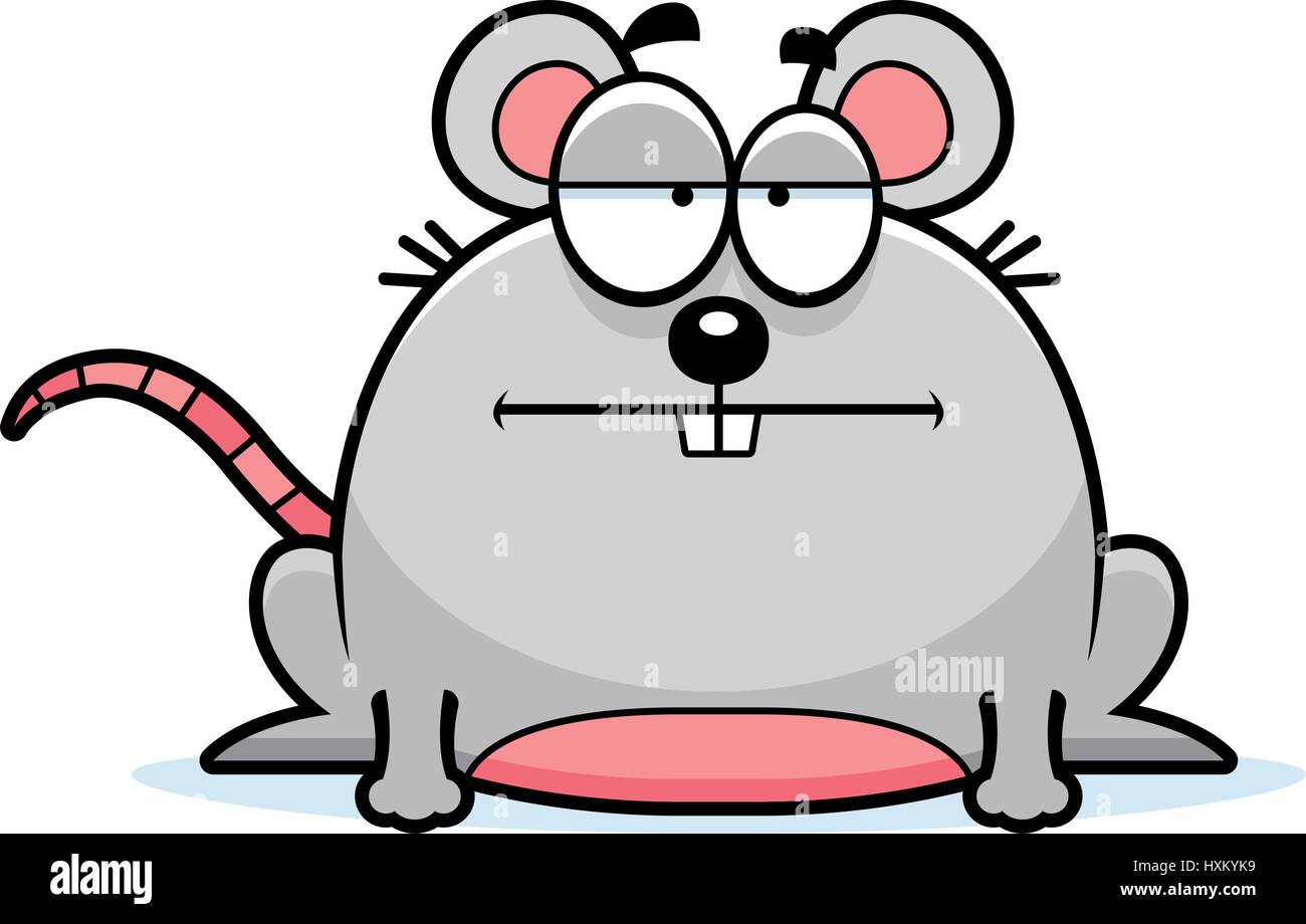 A cartoon illustration of a mouse looking calm Stock Vector Image & Art ...