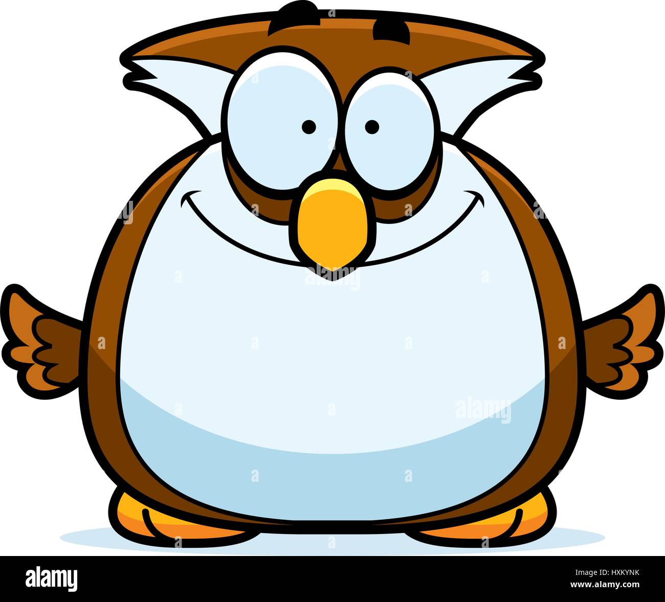A cartoon illustration of a owl smiling Stock Vector Image & Art - Alamy