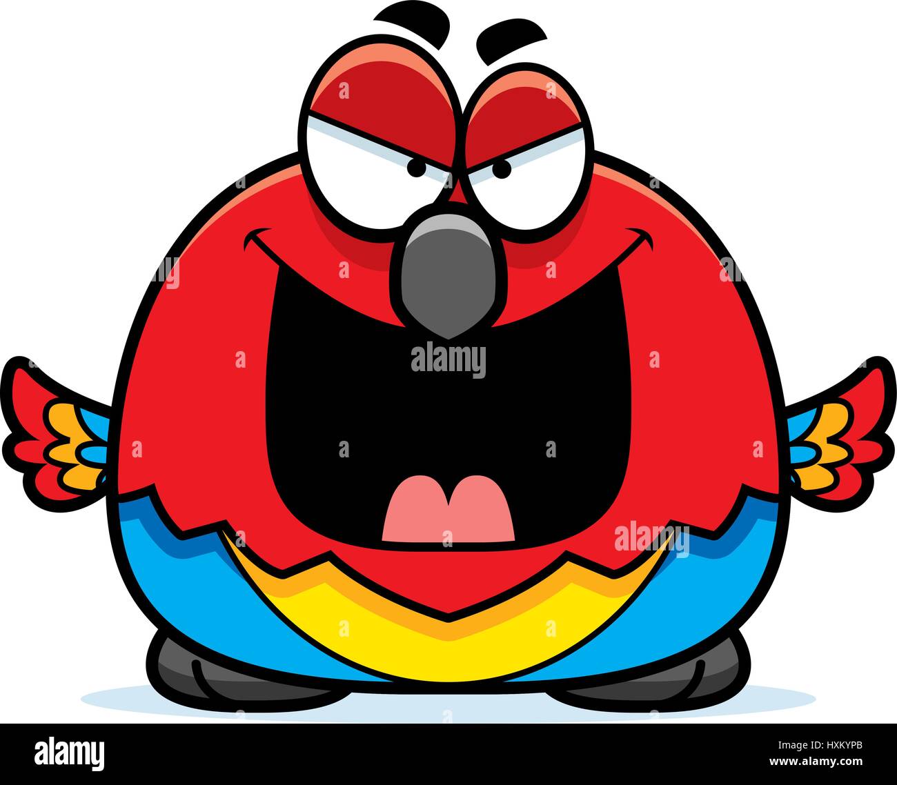 Cartoon illustration evil looking red Stock Vector Images - Alamy