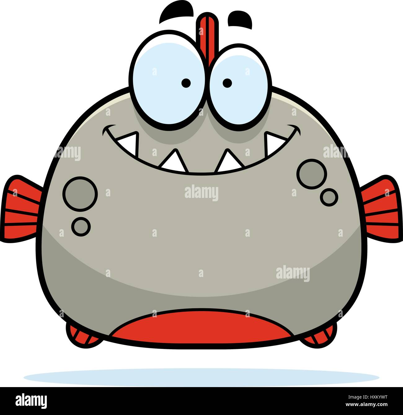 A cartoon illustration of a piranha smiling Stock Vector Image & Art ...