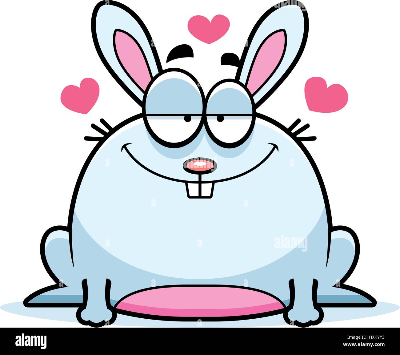A cartoon illustration of a rabbit in love Stock Vector Image & Art - Alamy